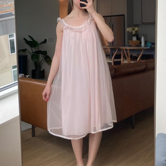 LISETTE | Dresses | Vintage Pink Negligee Size M | Poshmark